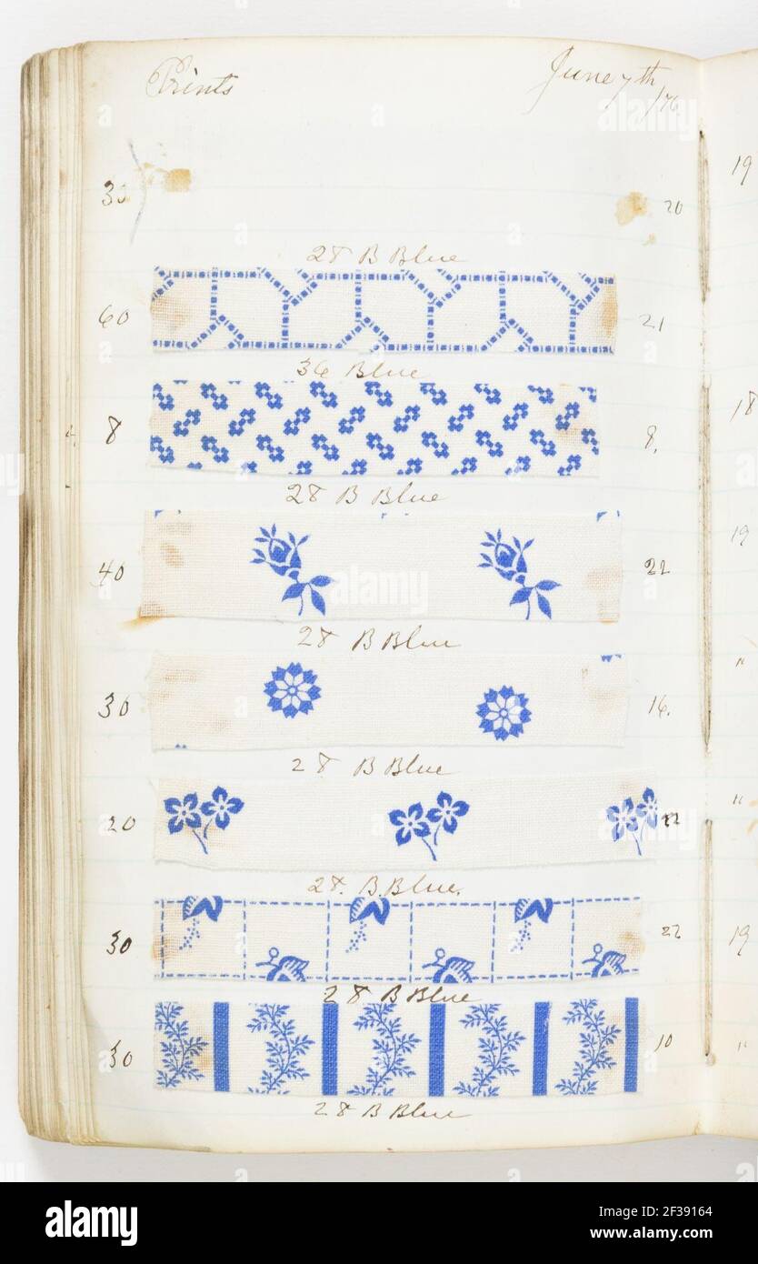 Printer's Sample Book (USA), 1875 Stock Photo - Alamy