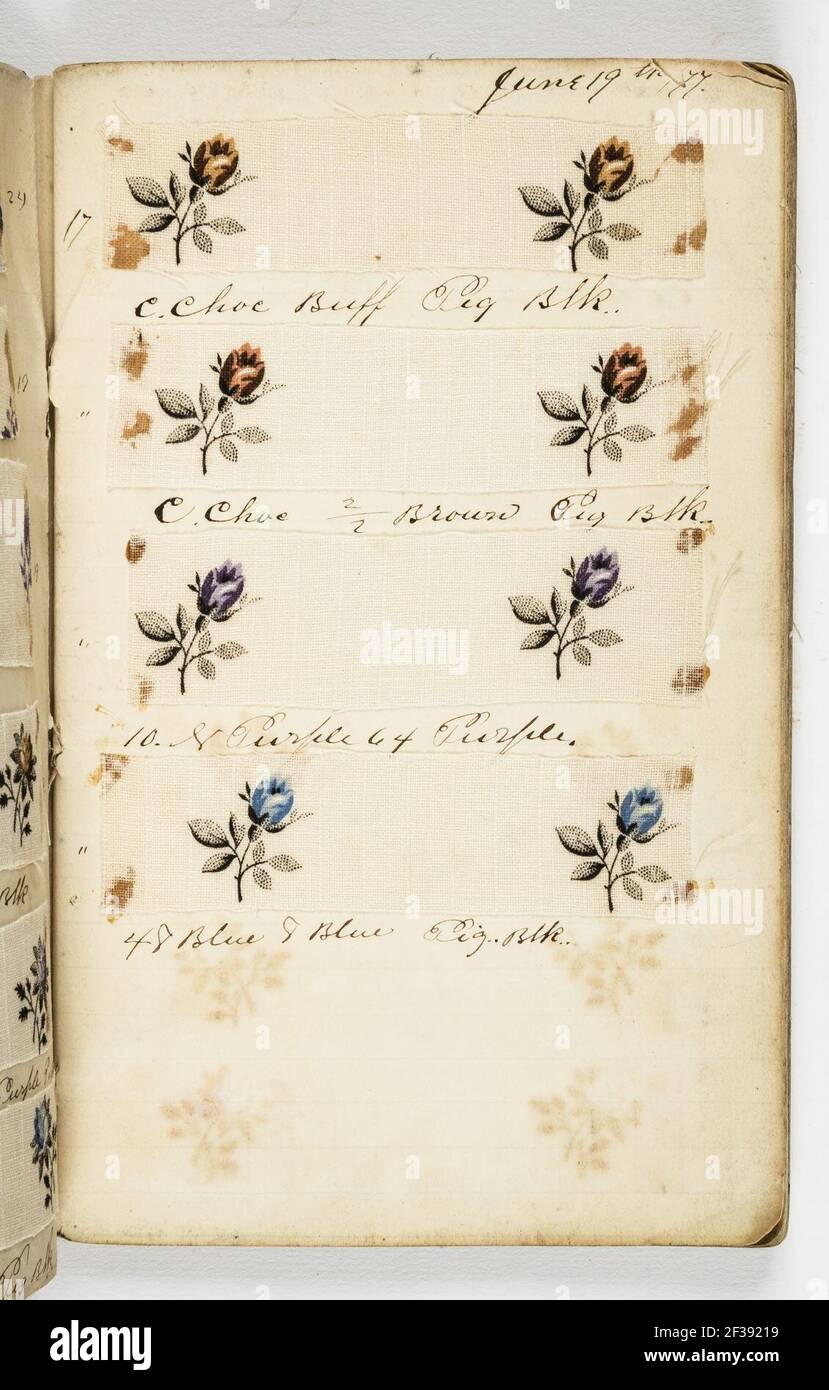 Printer's Sample Book (USA), 1878–79 Stock Photo - Alamy