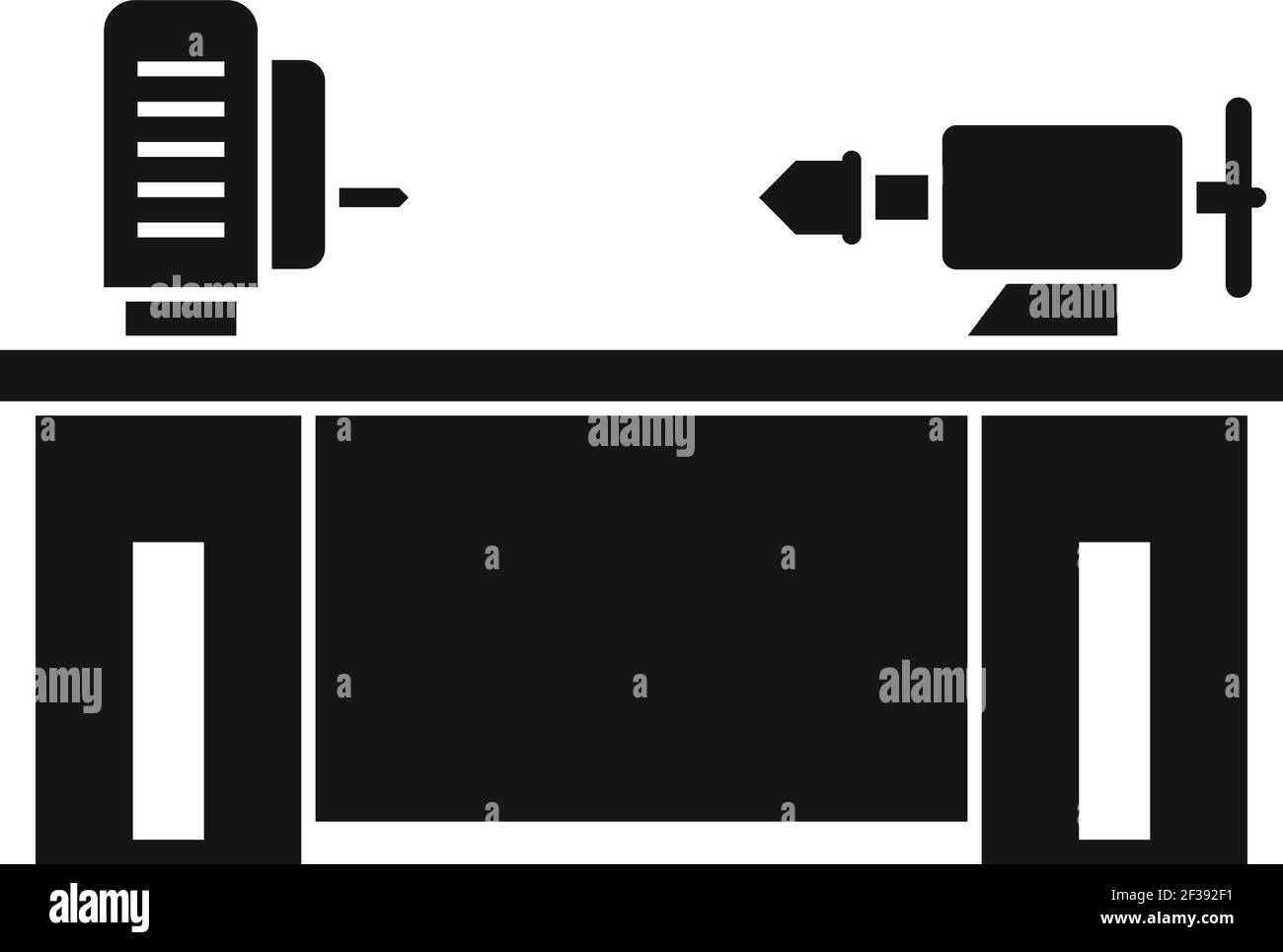 Lathe machine icon, simple style Stock Vector Image & Art - Alamy