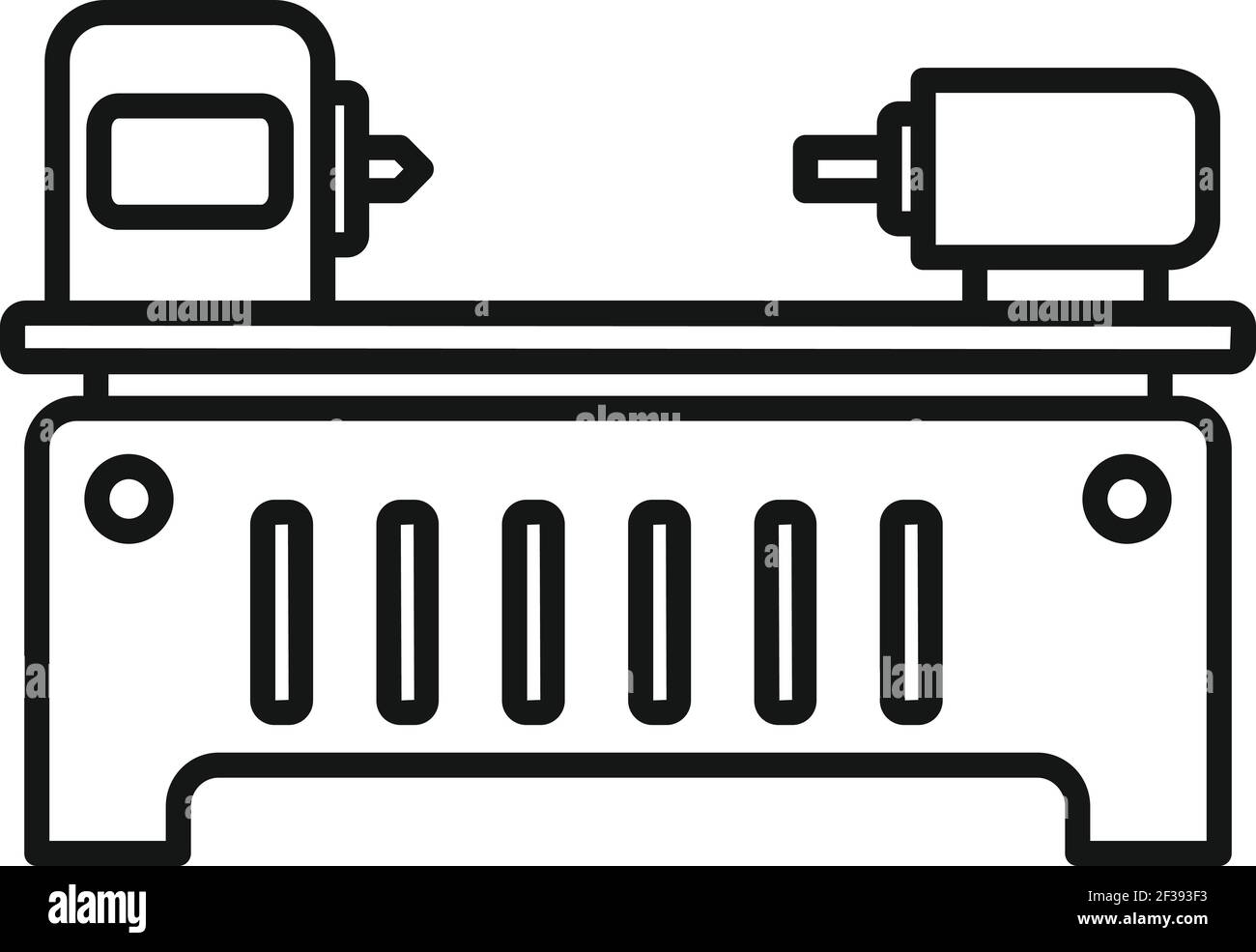 Boring lathe icon, outline style Stock Vector Image & Art - Alamy