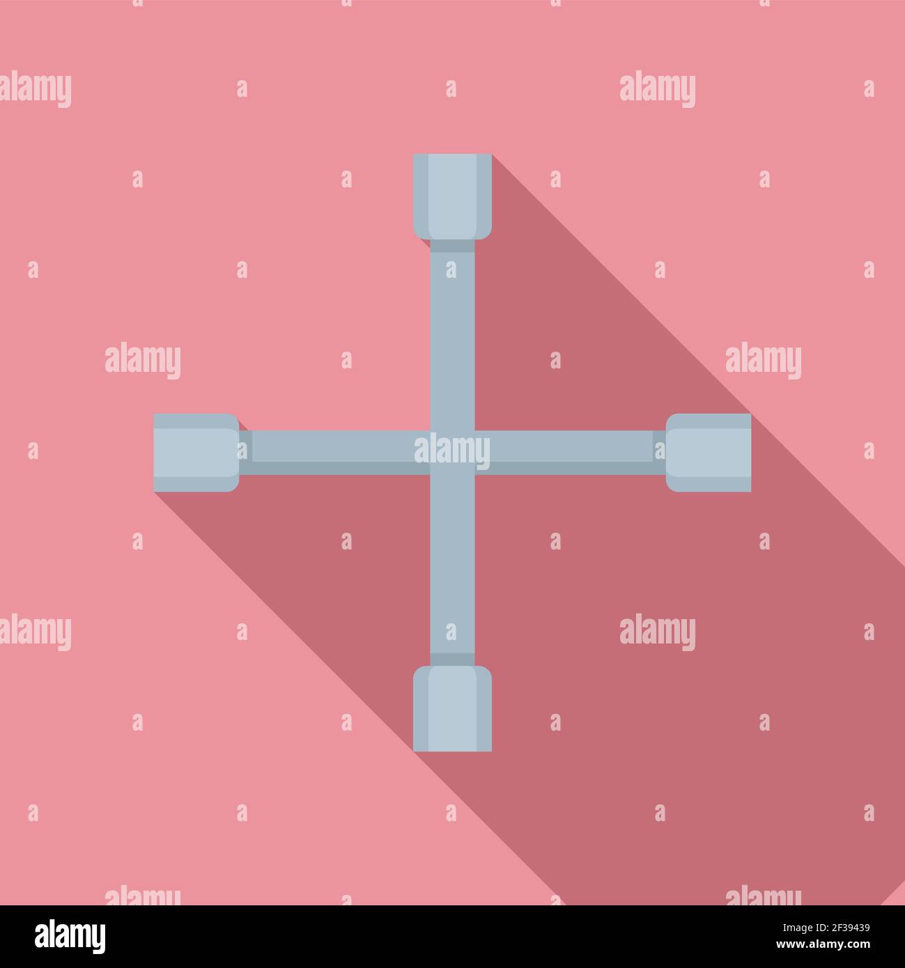 Cross tire key icon, flat style Stock Vector Image & Art - Alamy