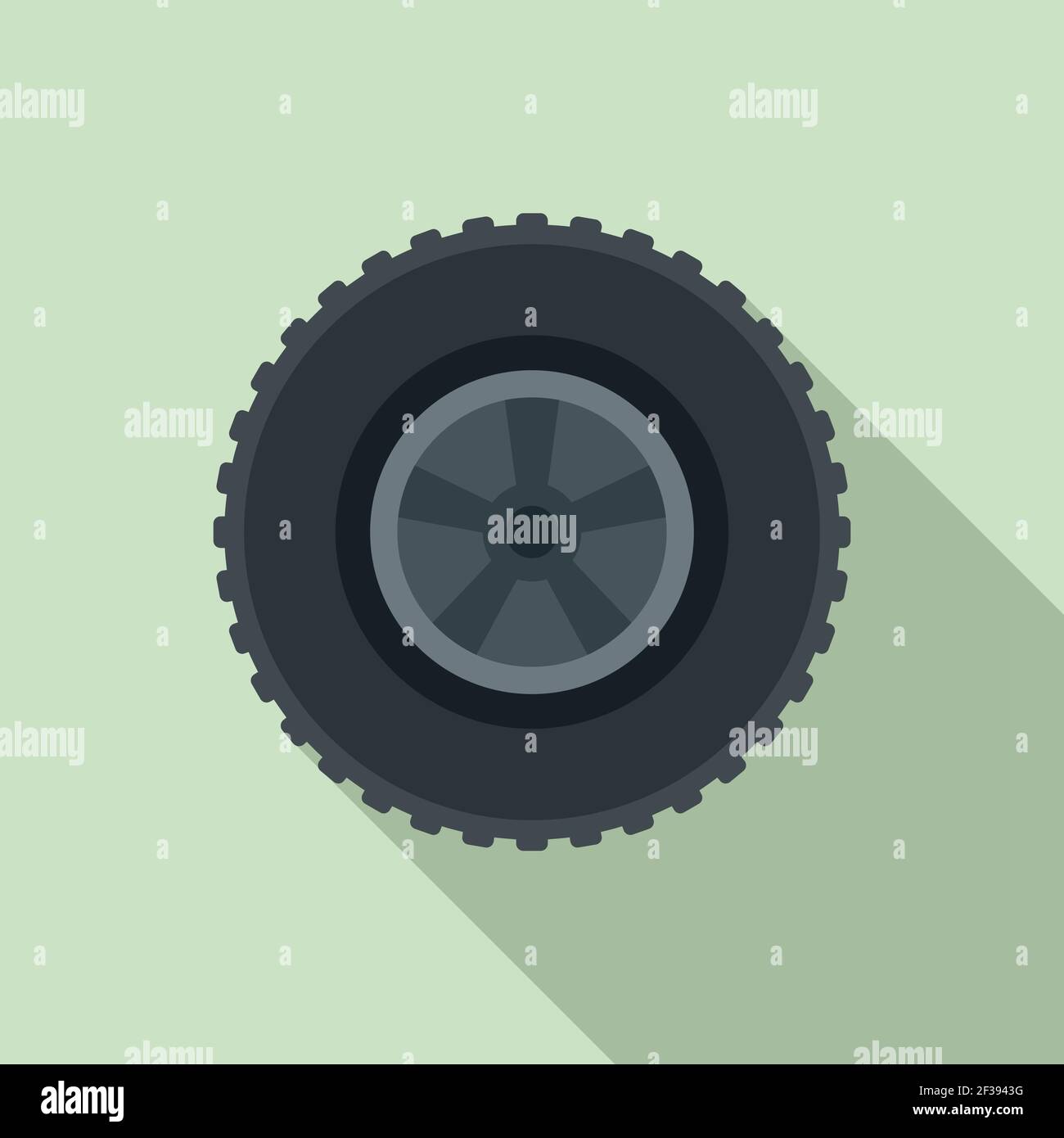 Repaired tire icon, flat style Stock Vector Image & Art - Alamy