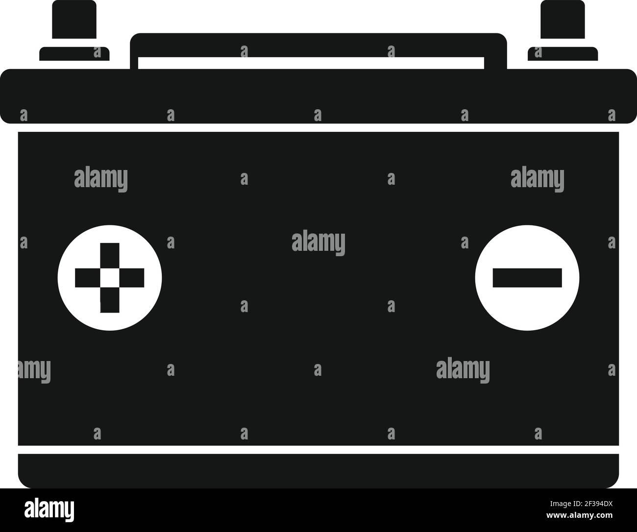 Car battery icon, simple style Stock Vector Image & Art - Alamy