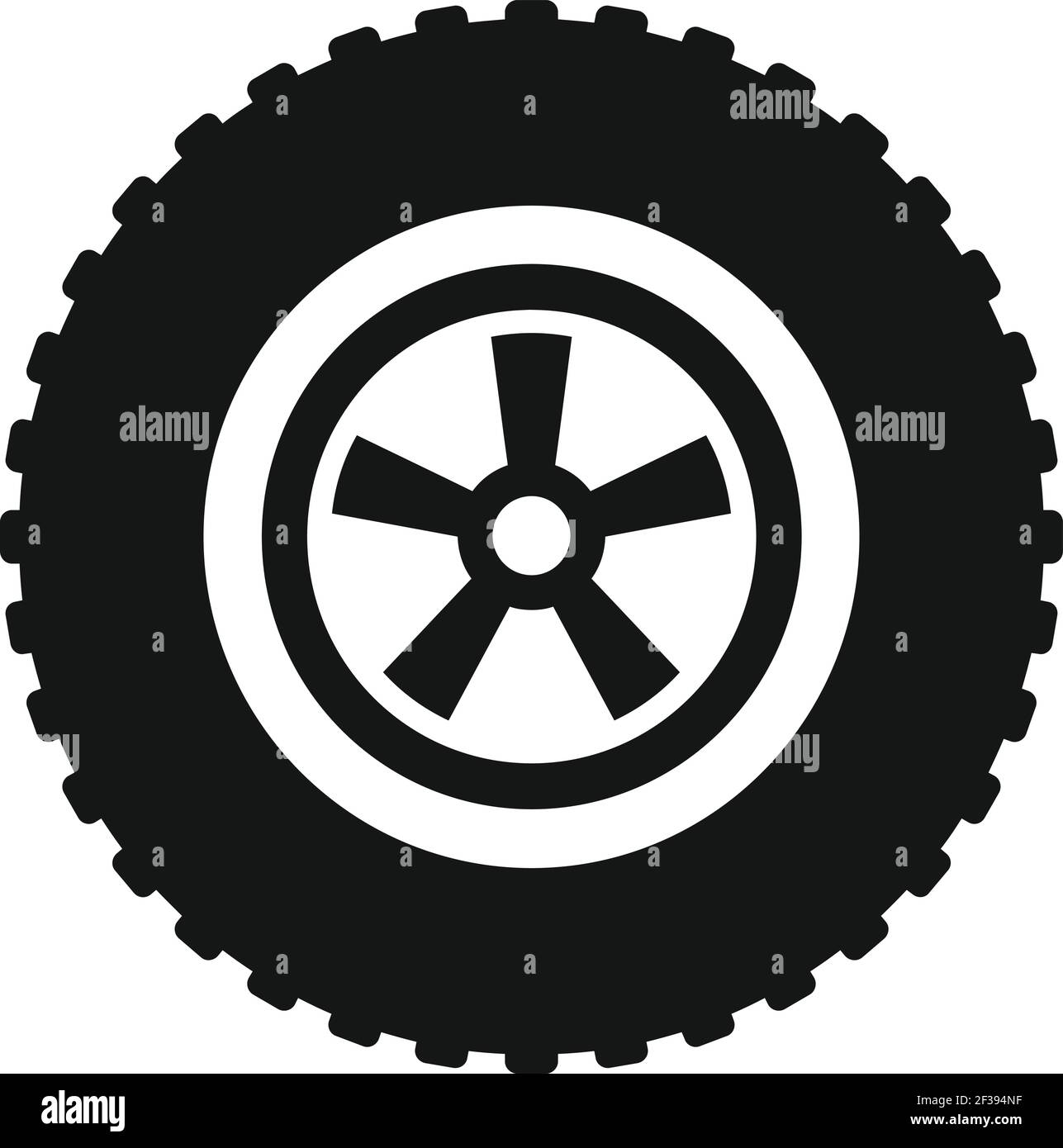 Repaired tire icon, simple style Stock Vector Image & Art - Alamy