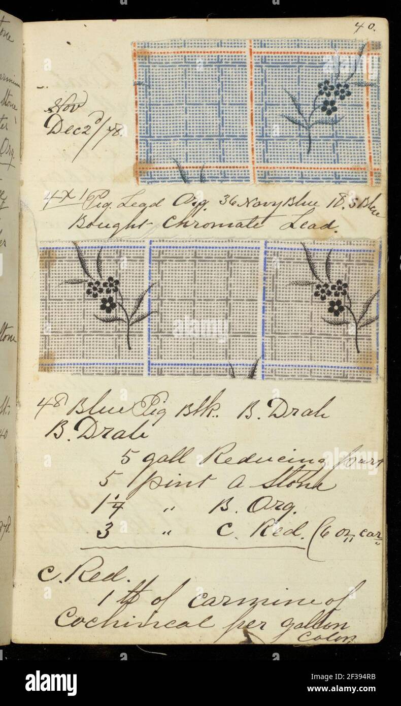 Printer's Sample Book, Book 9 May 1878, 1878–79 Stock Photo - Alamy