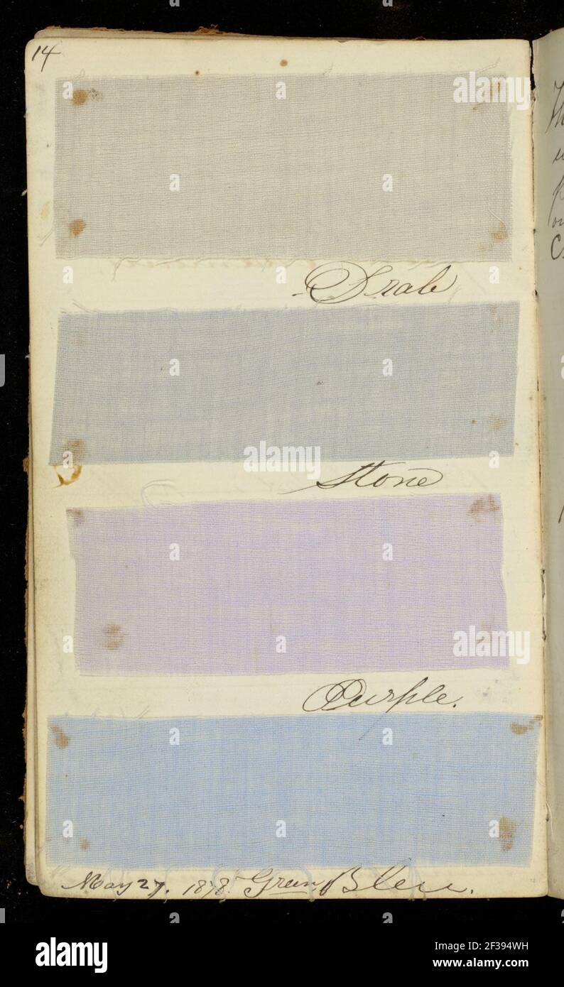 Printer's Sample Book, Book 9 May 1878, 1878–79 Stock Photo - Alamy