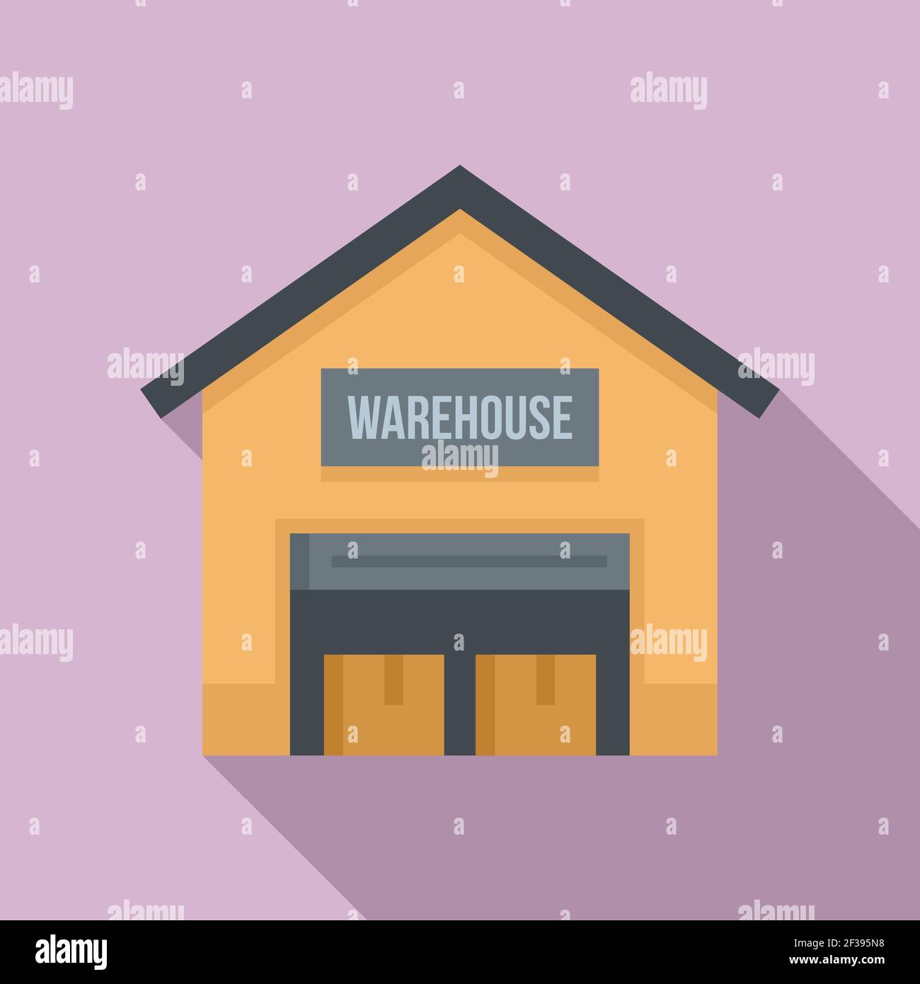 Warehouse icon, flat style Stock Vector Image & Art - Alamy