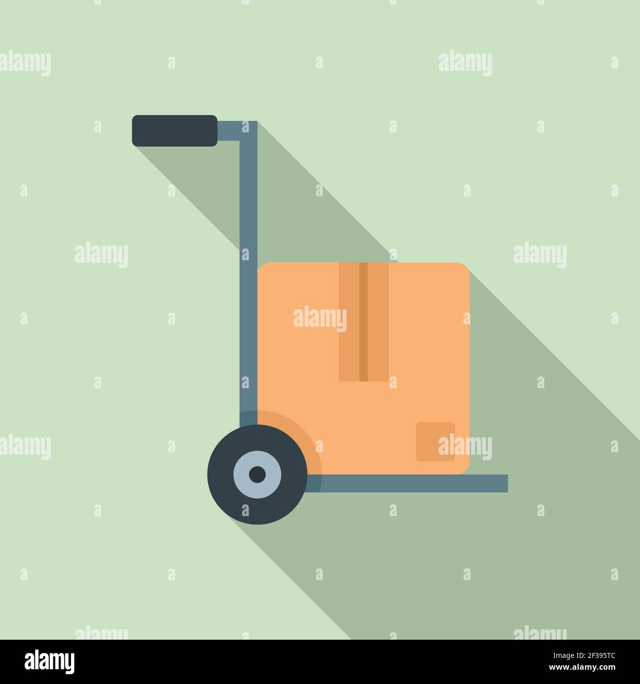 Warehouse cart icon, flat style Stock Vector Image & Art - Alamy