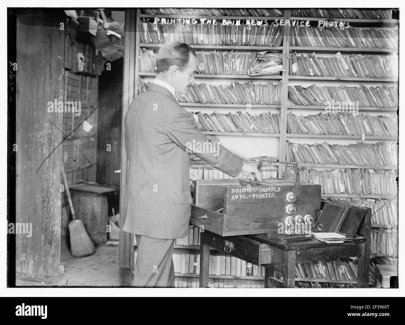 Printing the Bain News Service Photos Stock Photo - Alamy