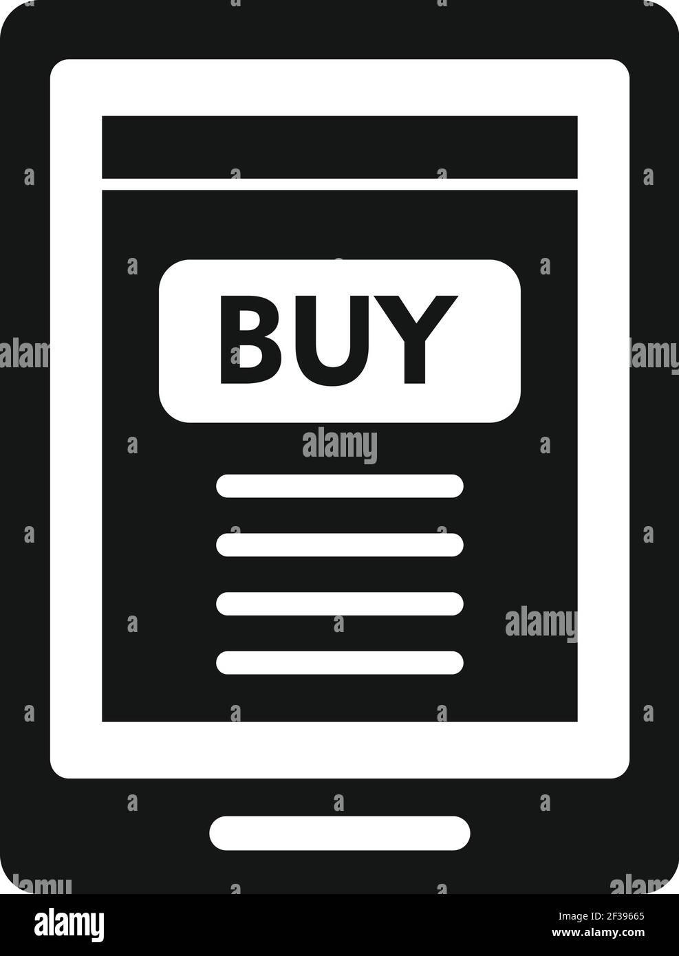 Tablet online buy icon, simple style Stock Vector Image & Art - Alamy