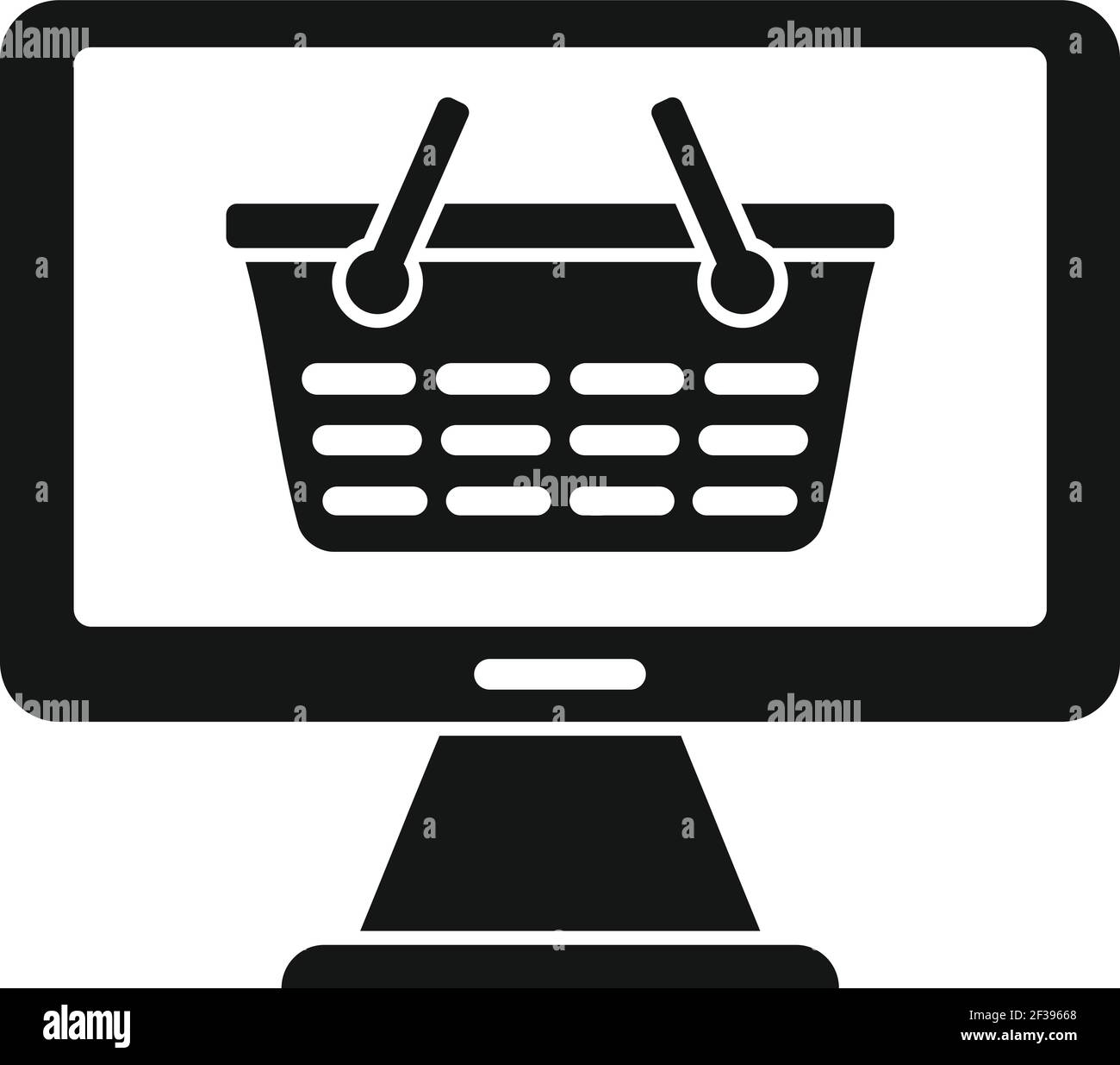 Online shop basket icon, simple style Stock Vector Image & Art - Alamy