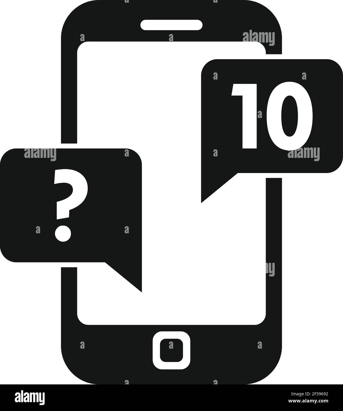 Purchasing manager smartphone icon, simple style Stock Vector Image ...