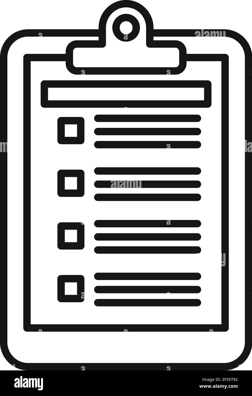 Manager clipboard icon, outline style Stock Vector Image & Art - Alamy