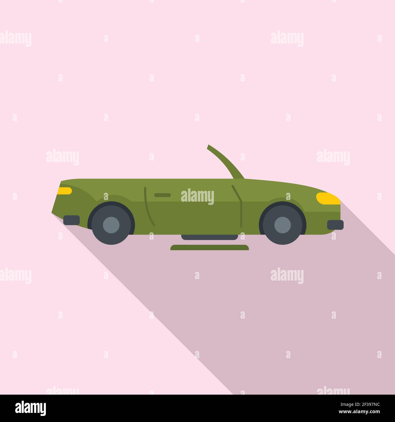 Hybrid cabriolet car icon, flat style Stock Vector Image & Art - Alamy