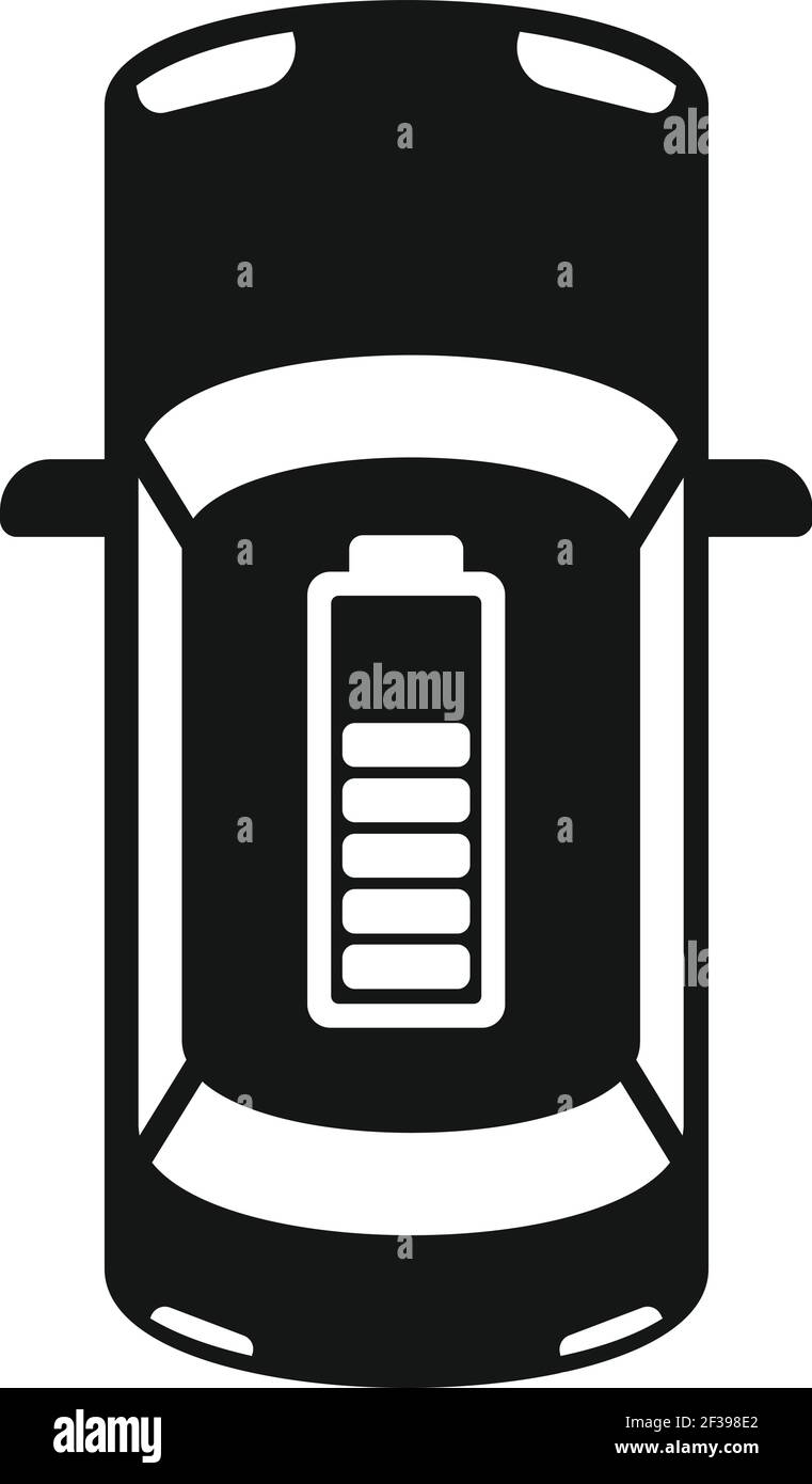 Top view electric car icon, simple style Stock Vector Image & Art - Alamy