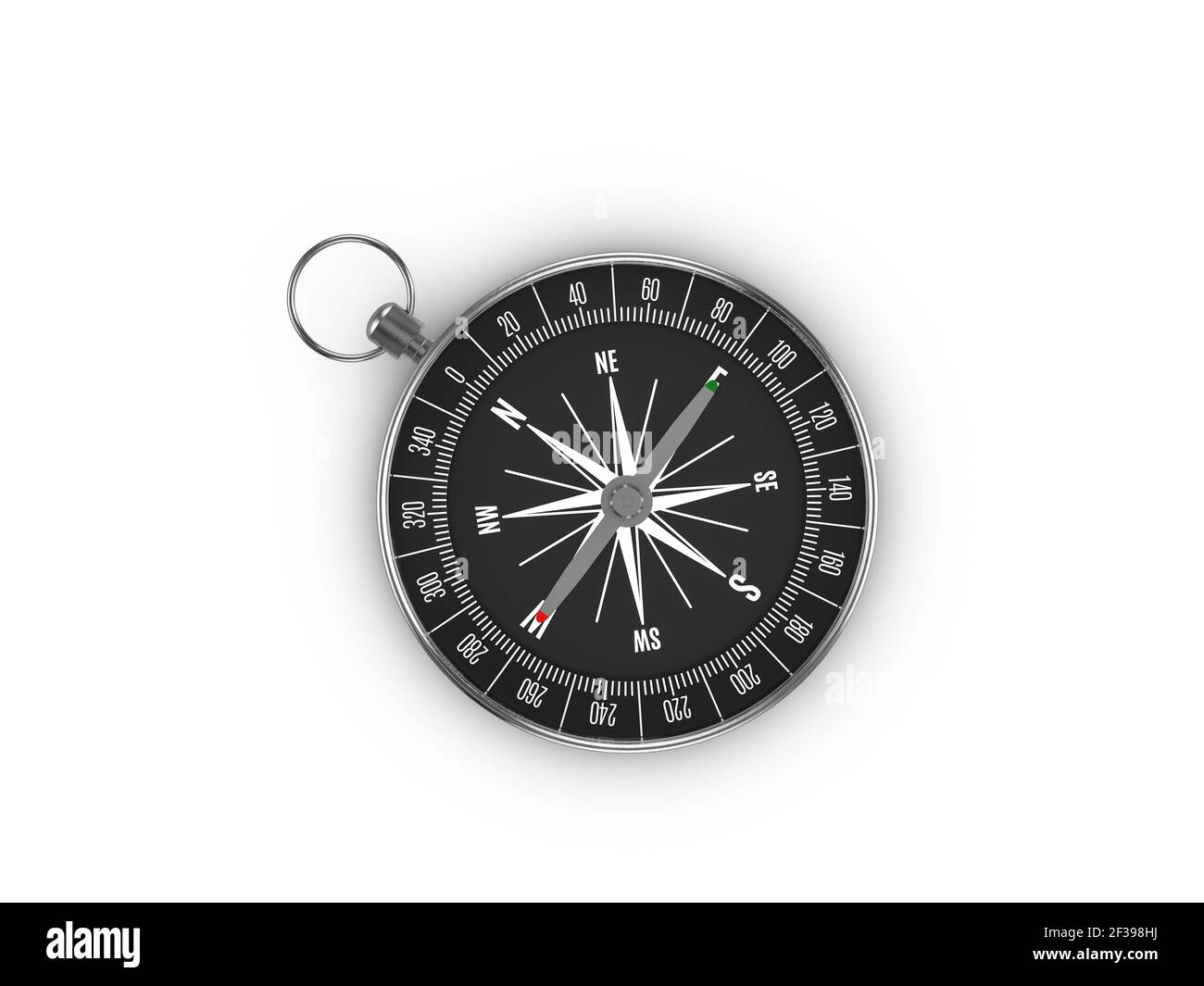 Compass on a white background. 3d illustration Stock Photo - Alamy