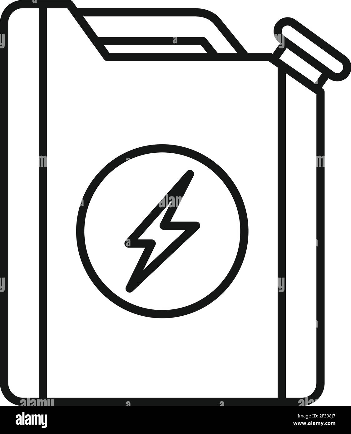 Hybrid fuel icon outline Black and White Stock Photos & Images - Alamy