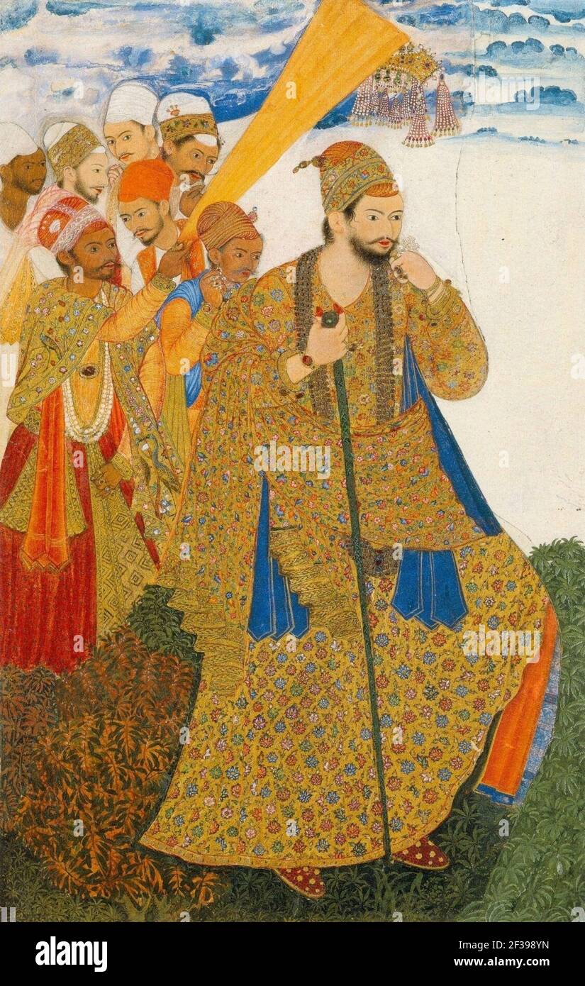 Procession of Sultan Ibrahim 'Adil Shah II ca 1595 Private coll Stock ...