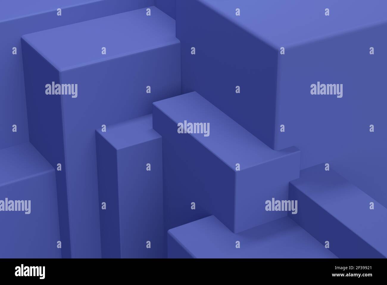 Abstract blue background with rectangles. 3d rendering Stock Photo - Alamy