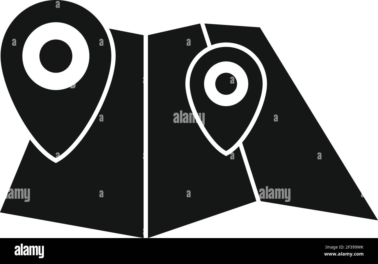 Travel map icon, simple style Stock Vector Image & Art - Alamy