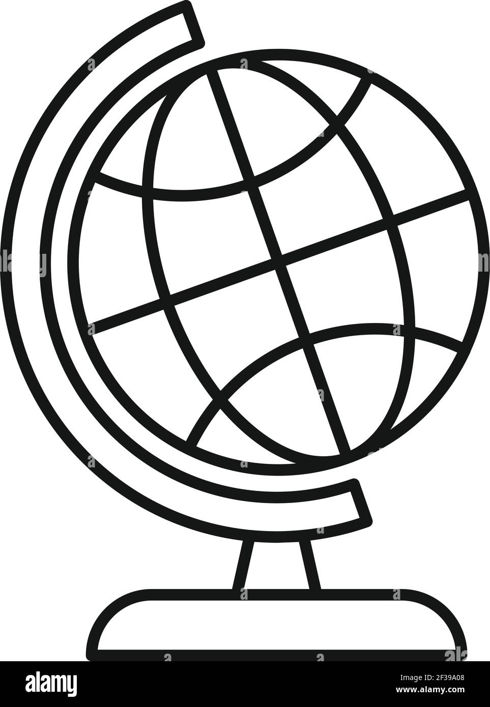 Travel globe icon, outline style Stock Vector Image & Art - Alamy