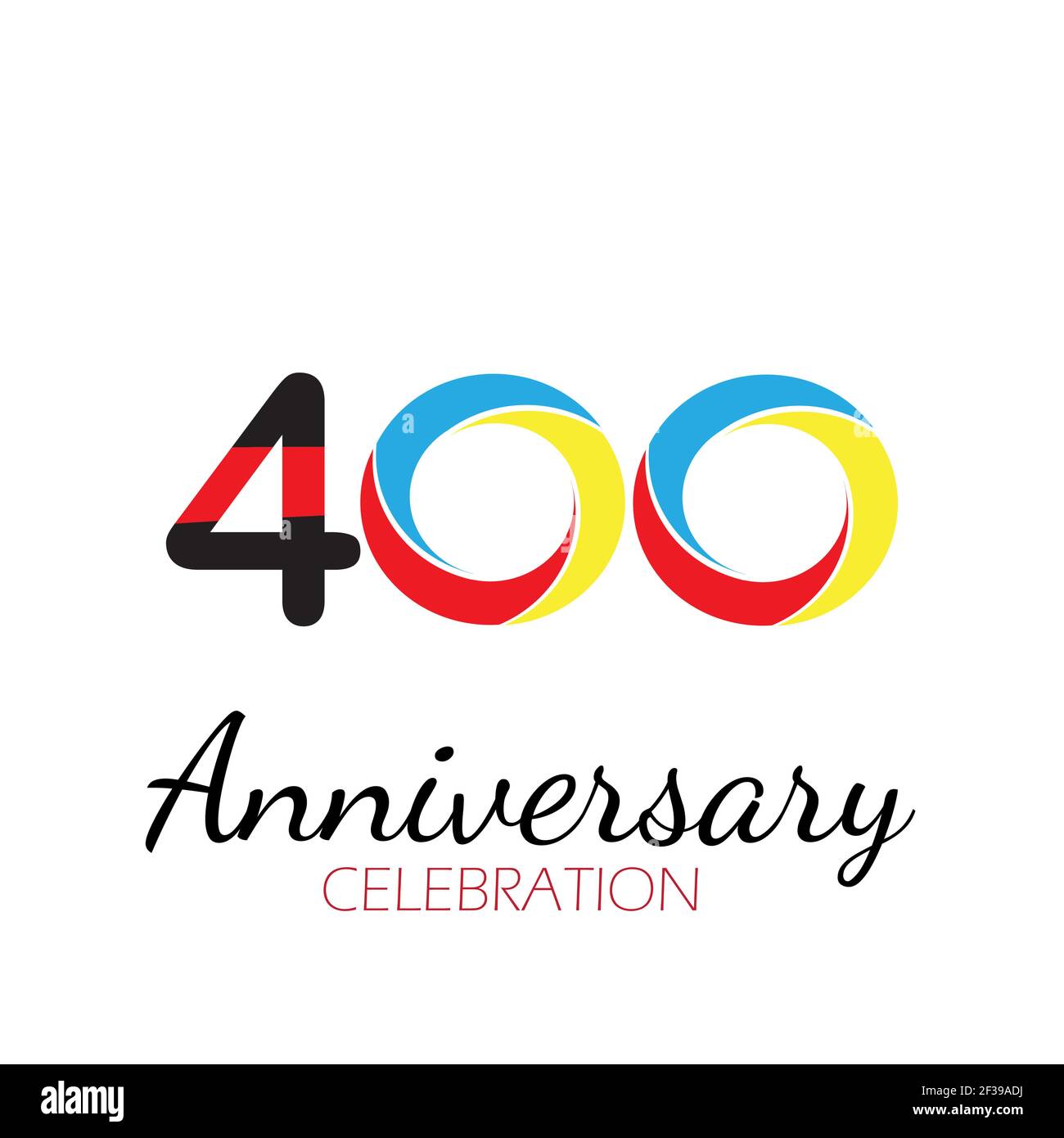 400 YEAR ANNIVERSARY CELEBRATION VECTOR DESIGN TEMPLATE ILLUSTRATION ...