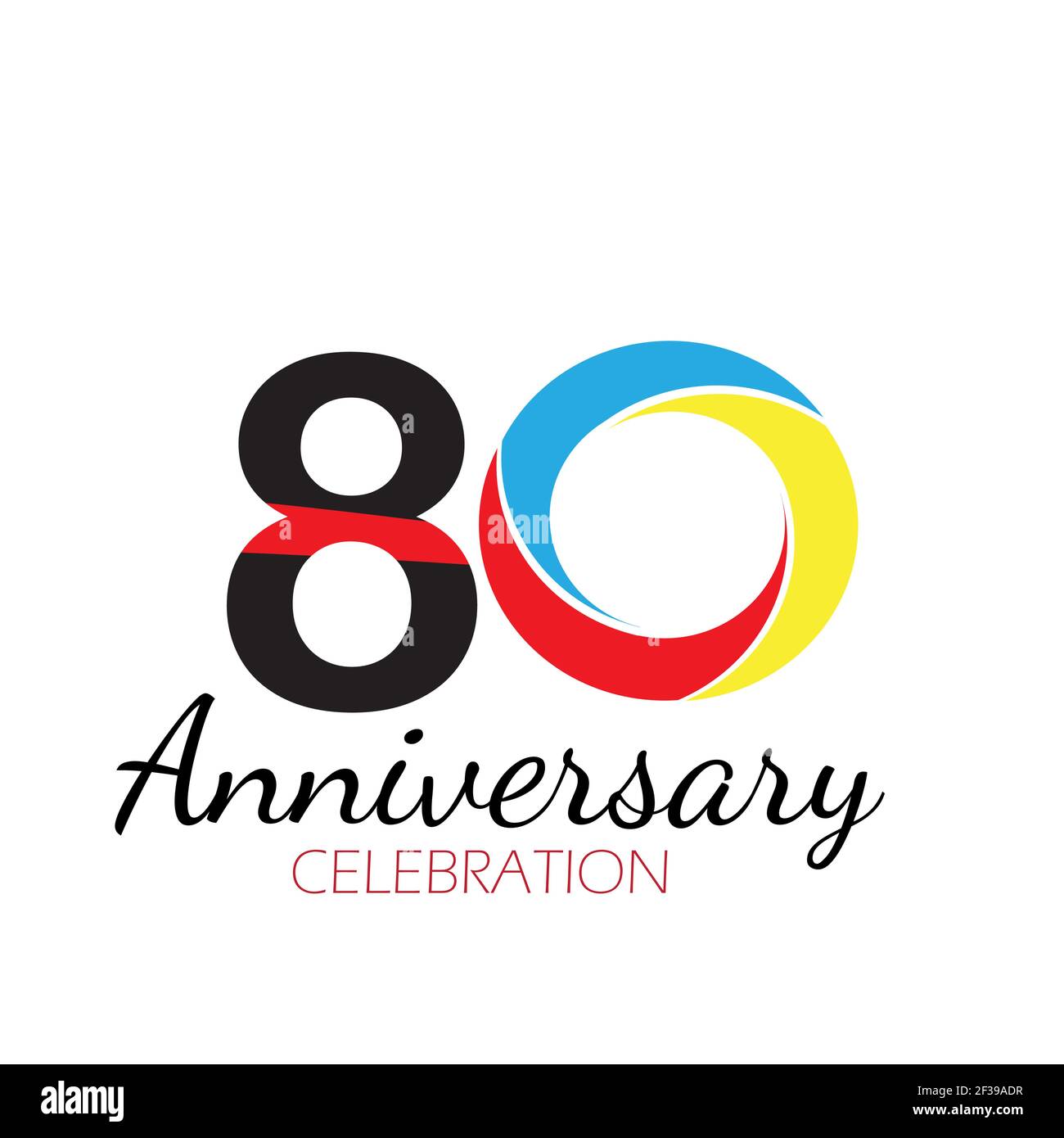 To celebrate her 80th birthday Stock Vector Images - Alamy