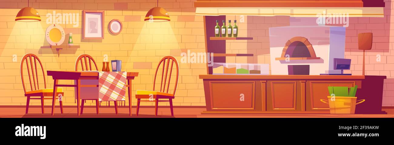 Cozy cafeteria Stock Vector Images - Alamy