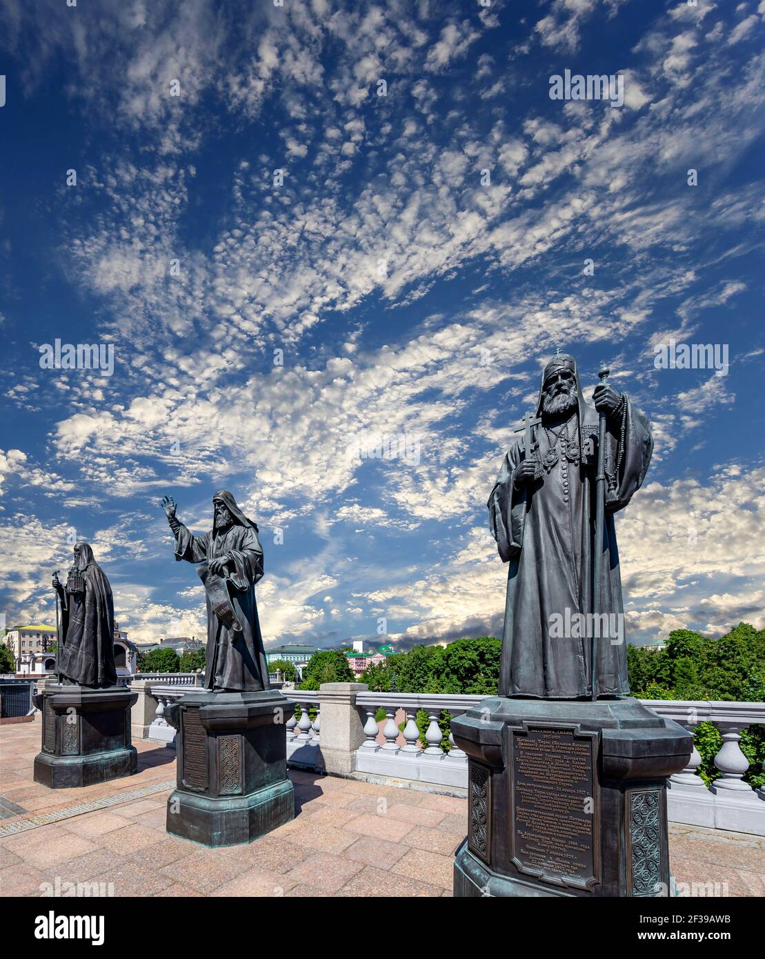 Monuments of the sculptural complex Patriarchs of Moscow and all Russia ...