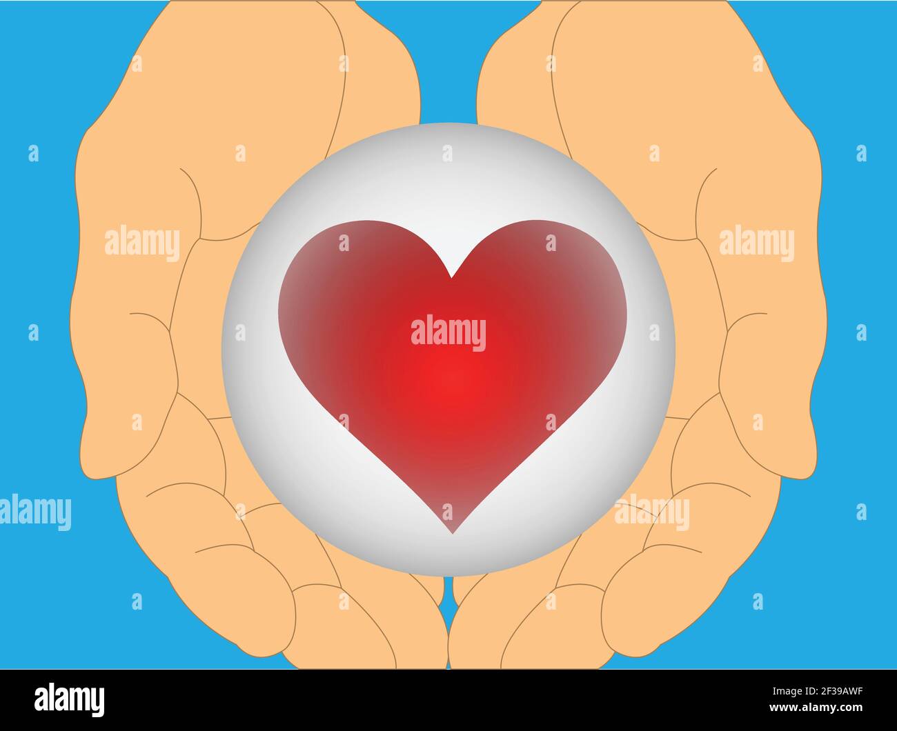 Red transparent heart in Stock Vector Images - Alamy
