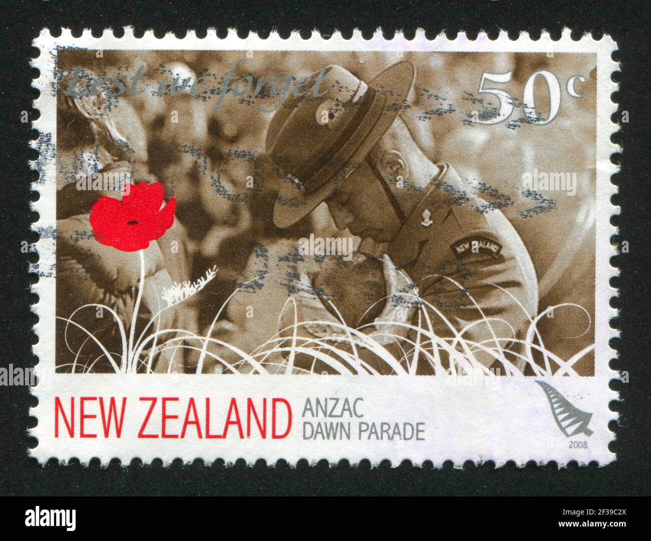NEW ZEALAND - CIRCA 2008: stamp printed by New Zealand, shows ANZAC ...