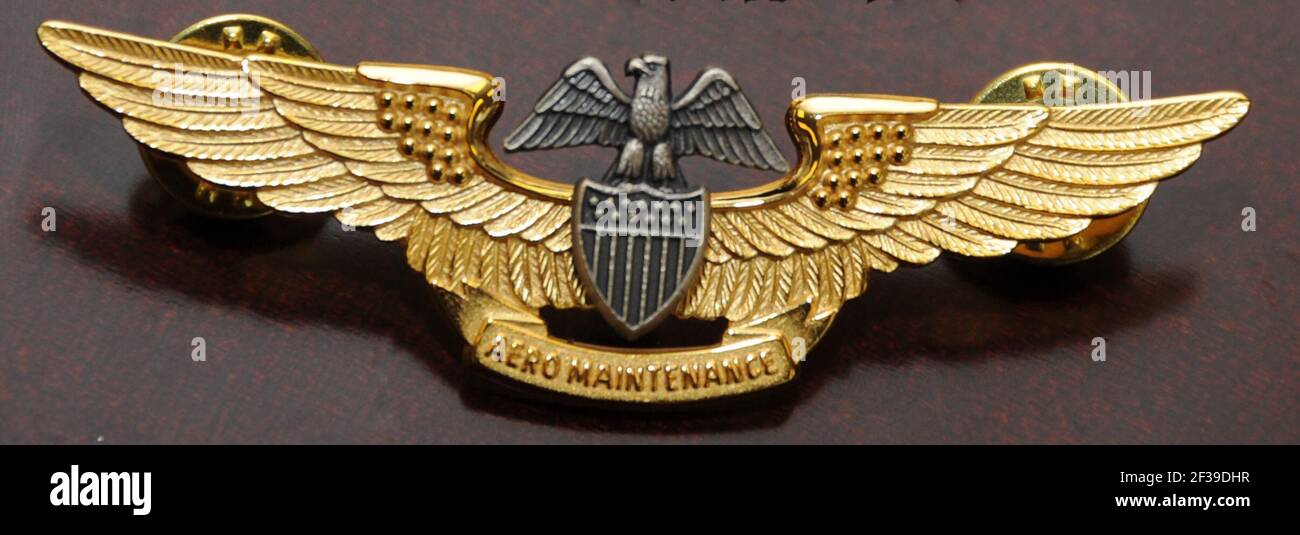 Professional Aviation Maintenance Officer insignia USN crop Stock Photo ...