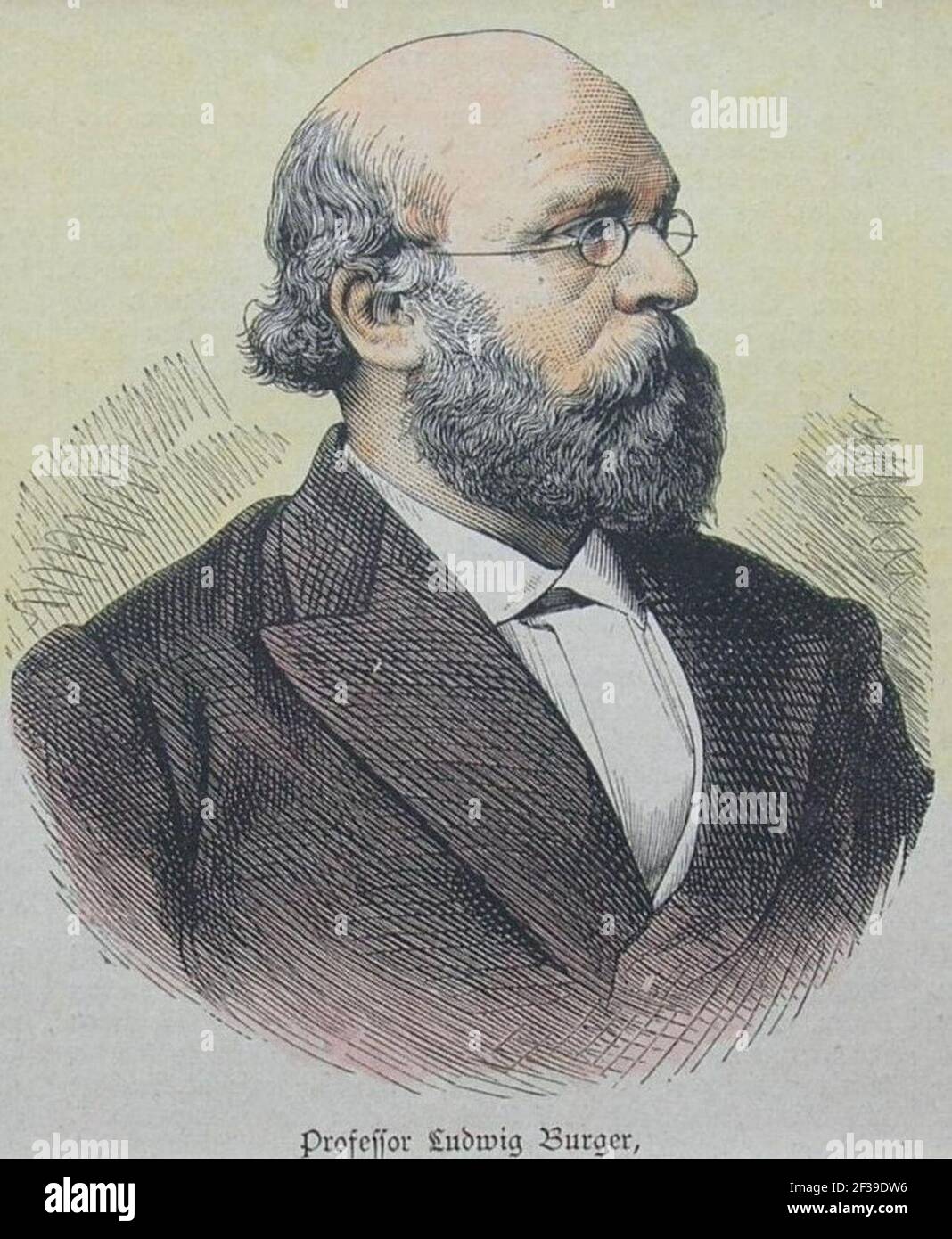 Professor Ludwig Burger 1882 Stock Photo - Alamy