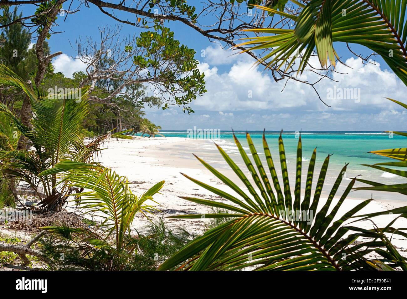 Beautiful tropical beach with white sand and turquoise sea in northern ...