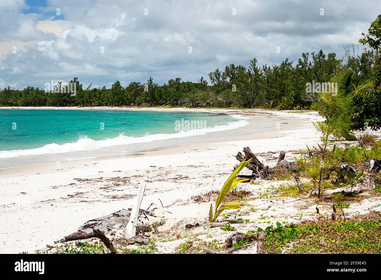 Beautiful tropical beach with white sand and turquoise sea in northern ...