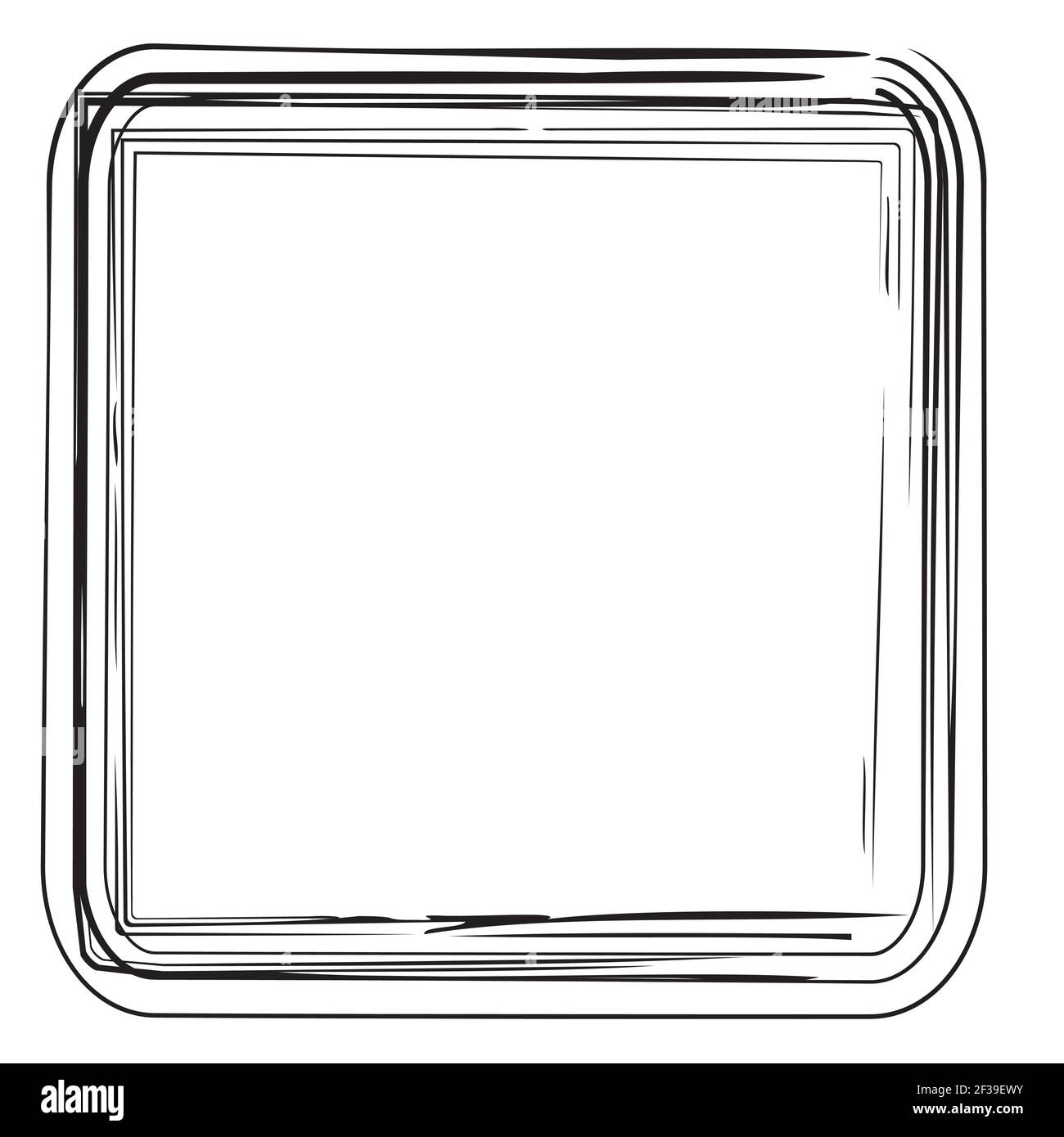 Square Frame from Multiple Black thick mark for your element design ...