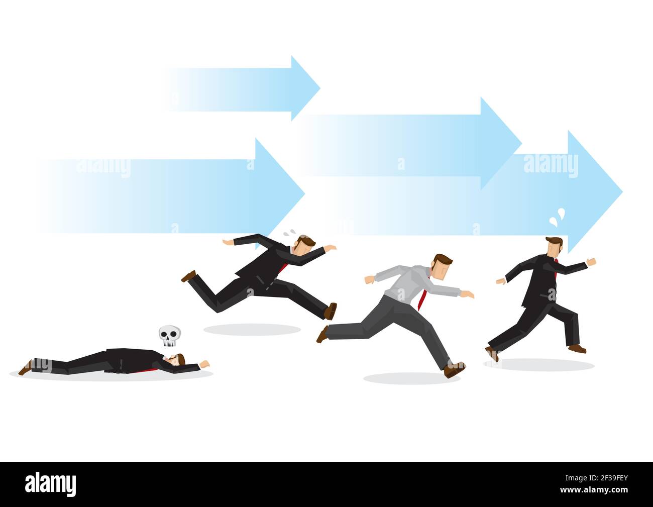 Uncertain future metaphor Stock Vector Images - Alamy