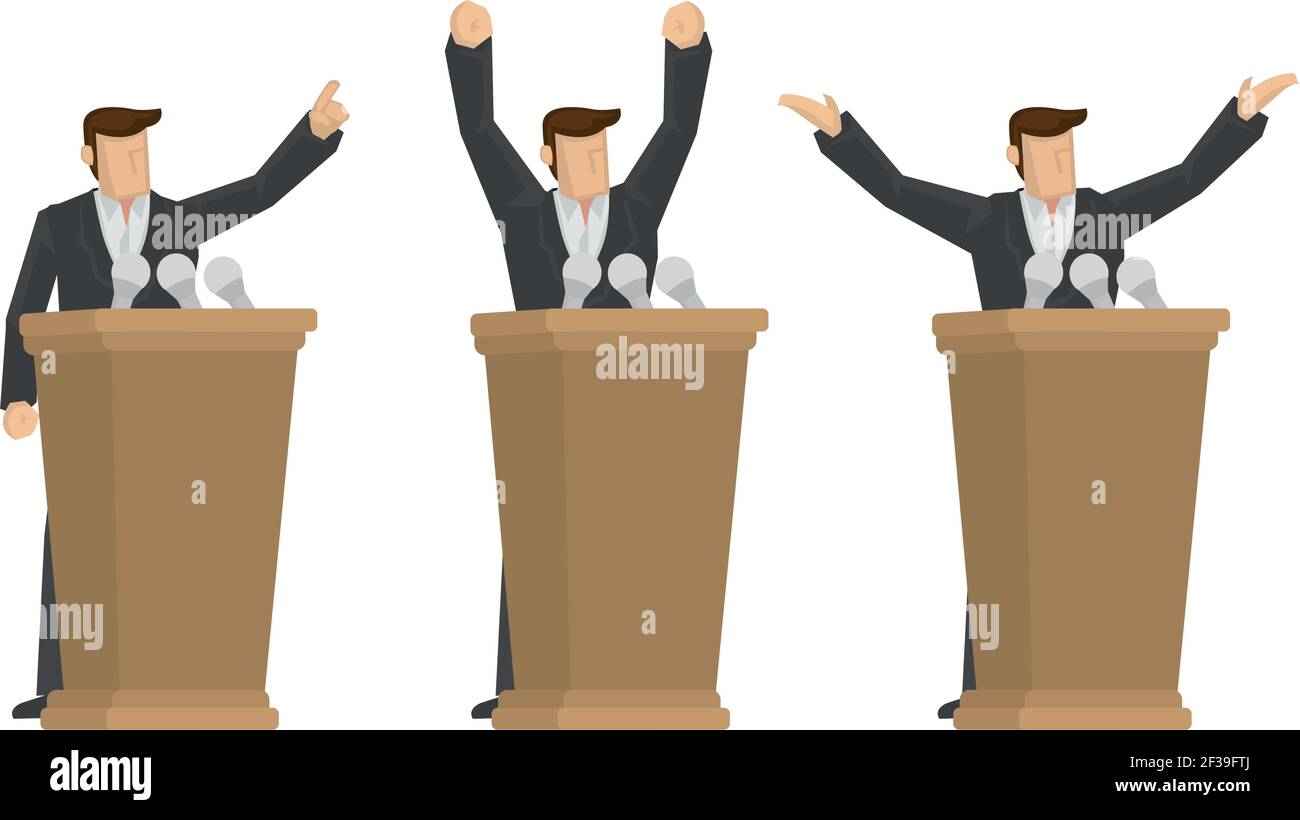 Public speaking Stock Vector Images - Alamy