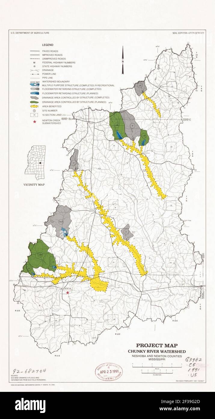 Neshoba map hi-res stock photography and images - Alamy