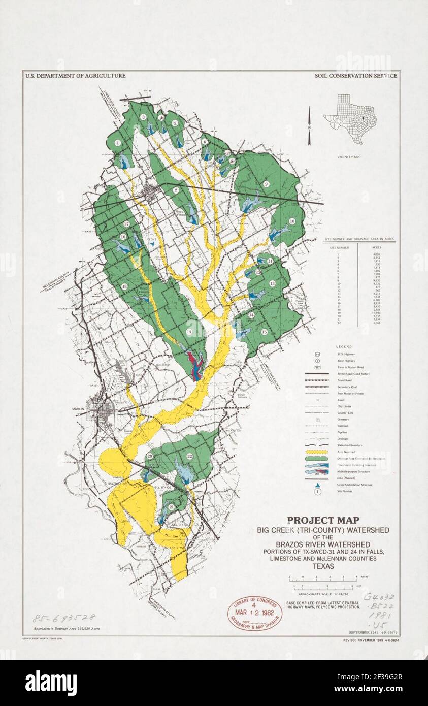 Project map, Big Creek (Tri-county) Watershed of the Brazos River ...