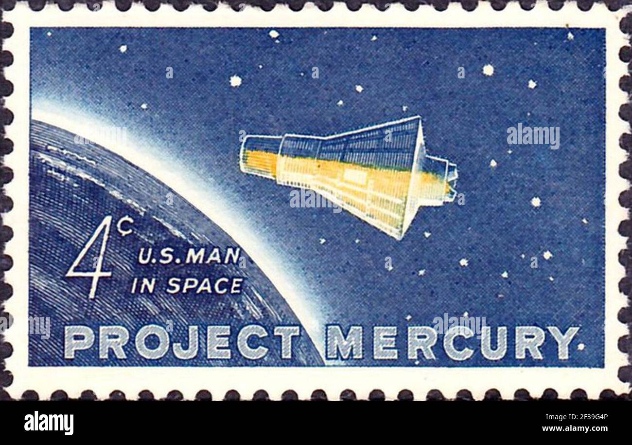 Project Mercury 1962 Issue-4c Stock Photo - Alamy