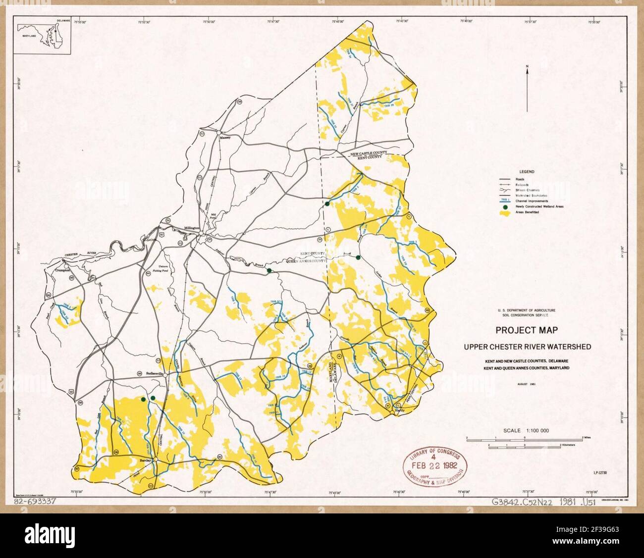 Project map, upper Chester River Watershed, Kent and New Castle ...