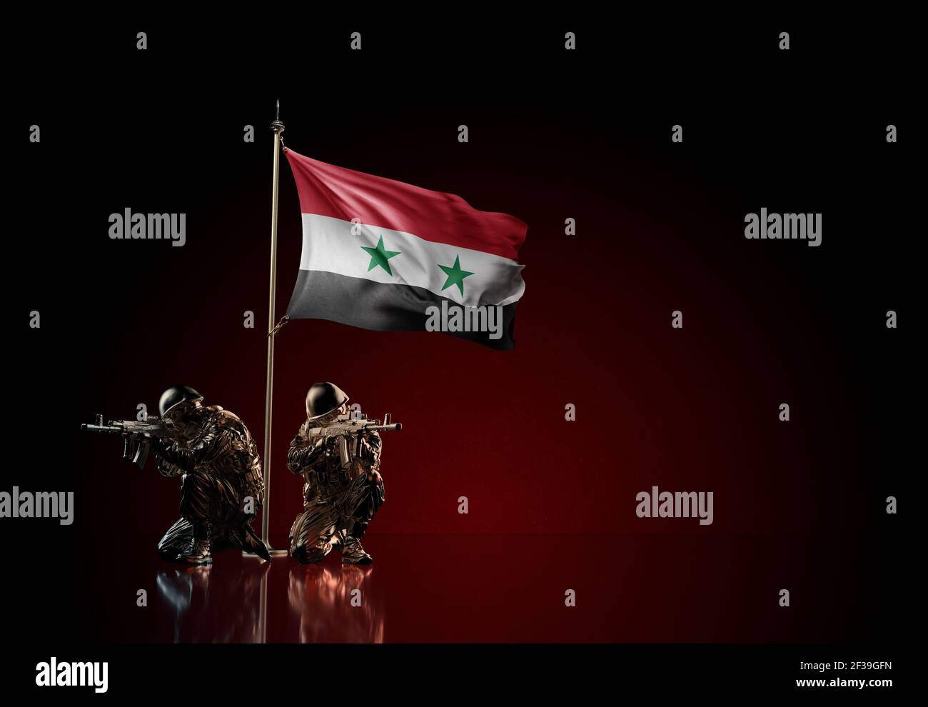 3d rendering syria flag waving hi-res stock photography and images - Alamy