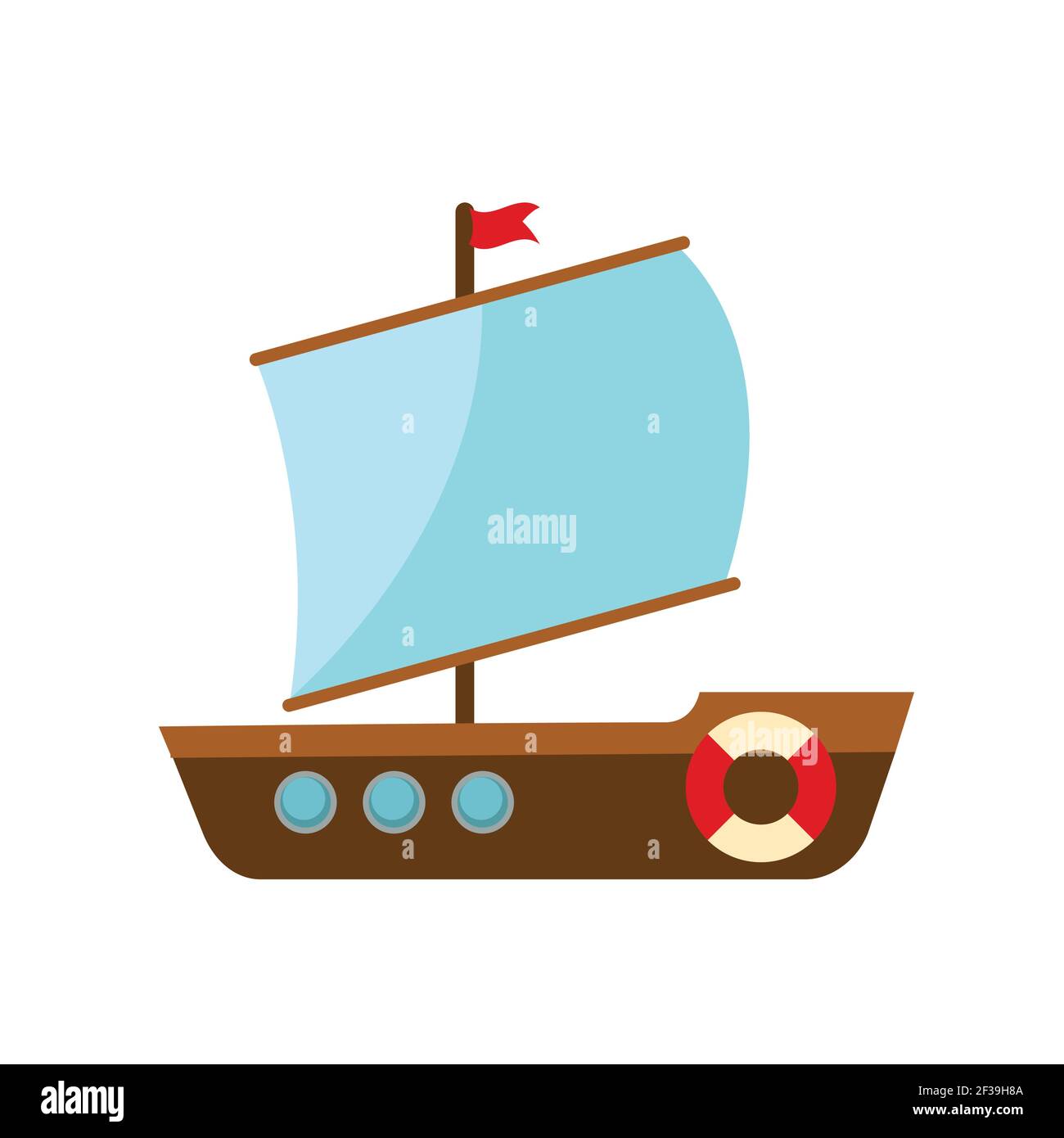Simple Cartoon Ship