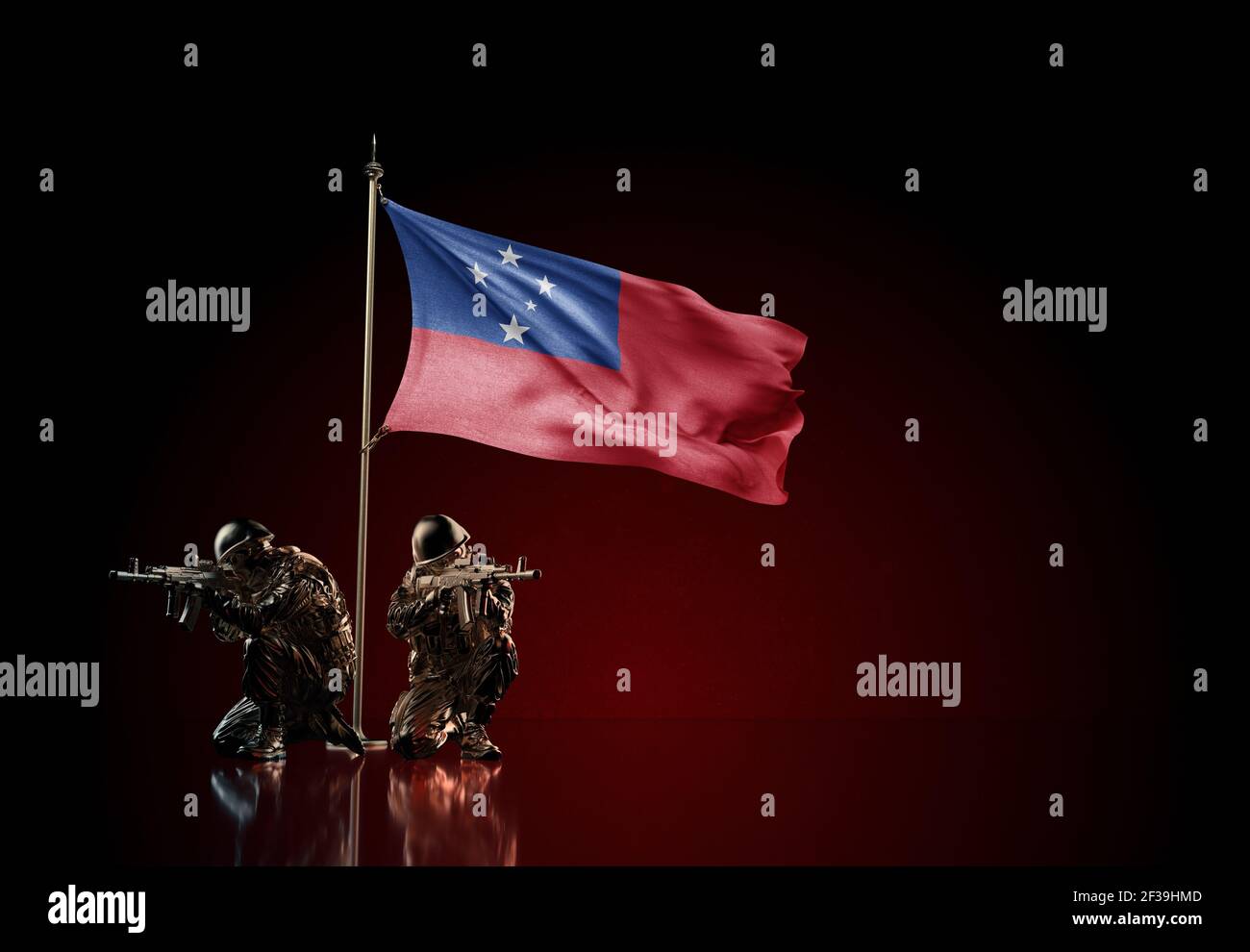 Samoa soldiers hi-res stock photography and images - Alamy