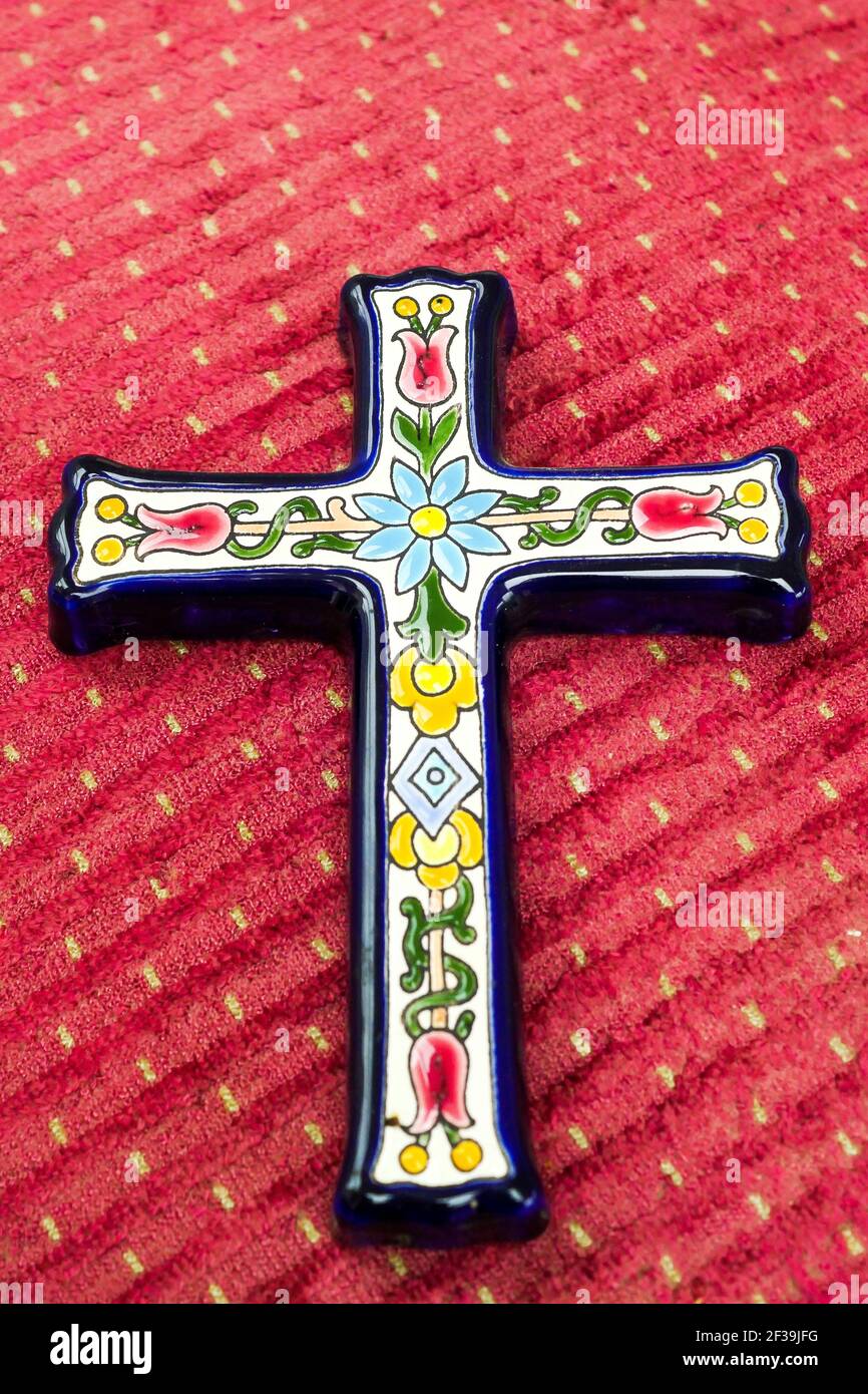 Enameled Cross, France Stock Photo - Alamy