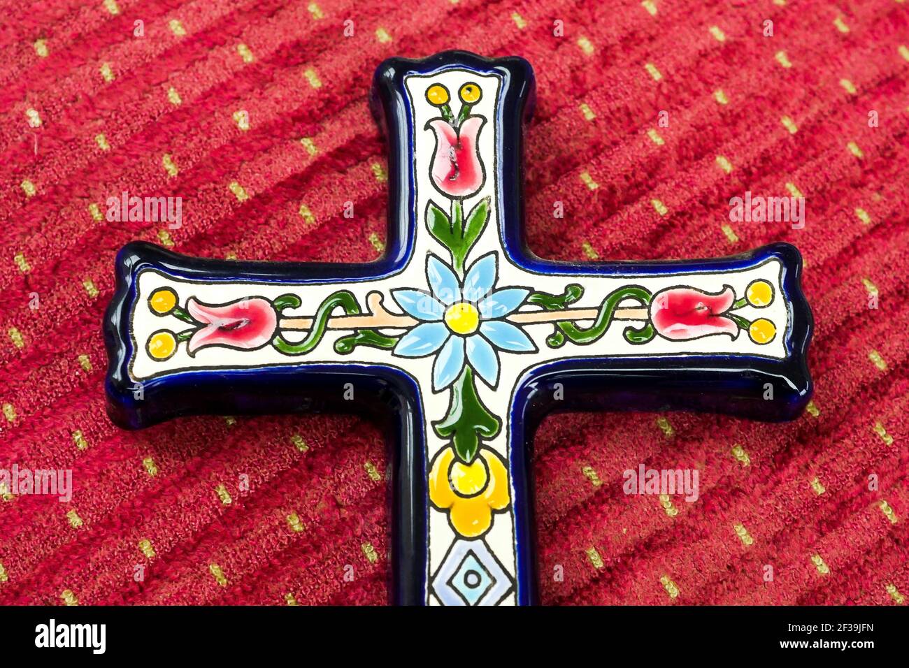 Enameled Cross, France Stock Photo - Alamy