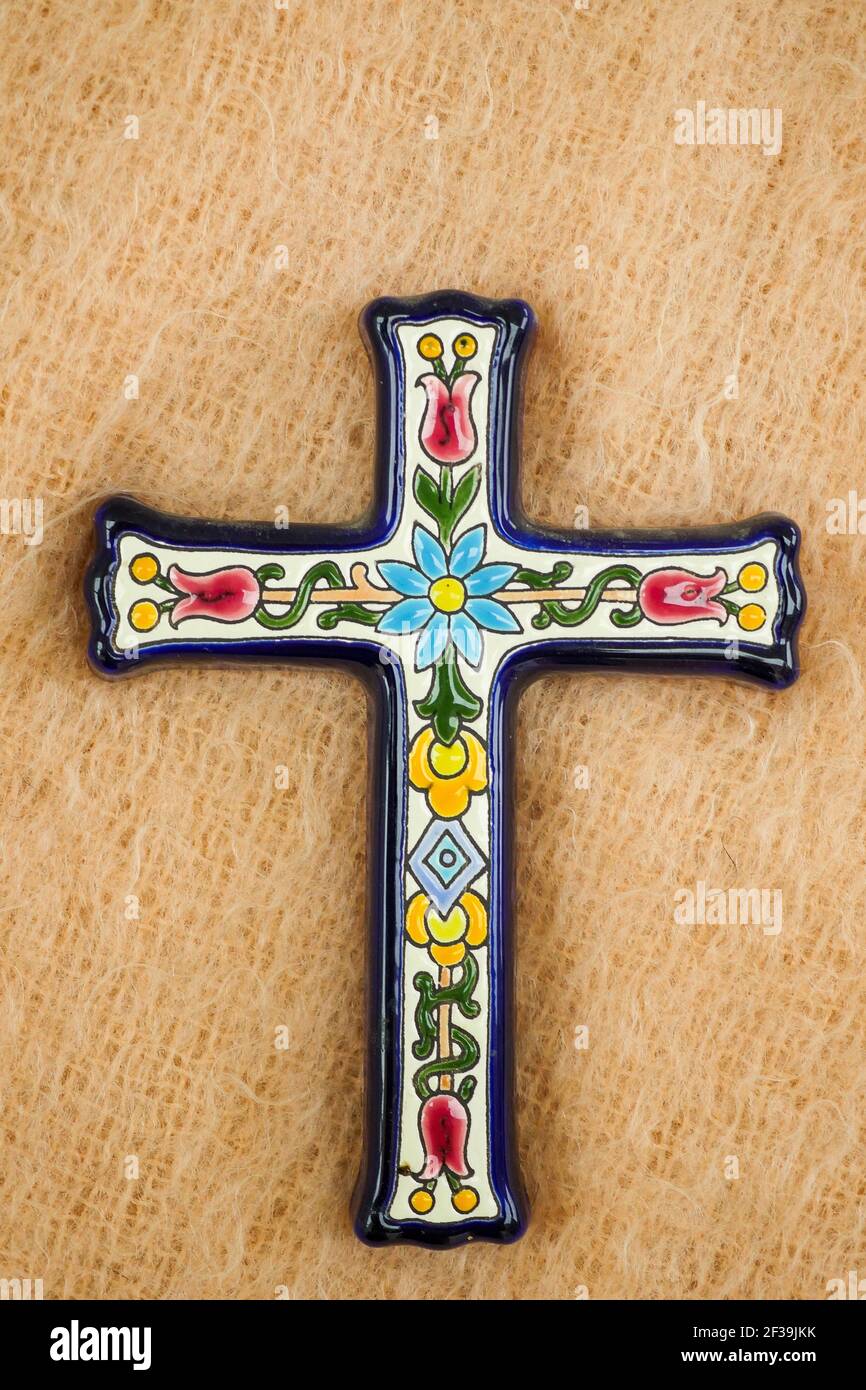 Enameled Cross, France Stock Photo - Alamy