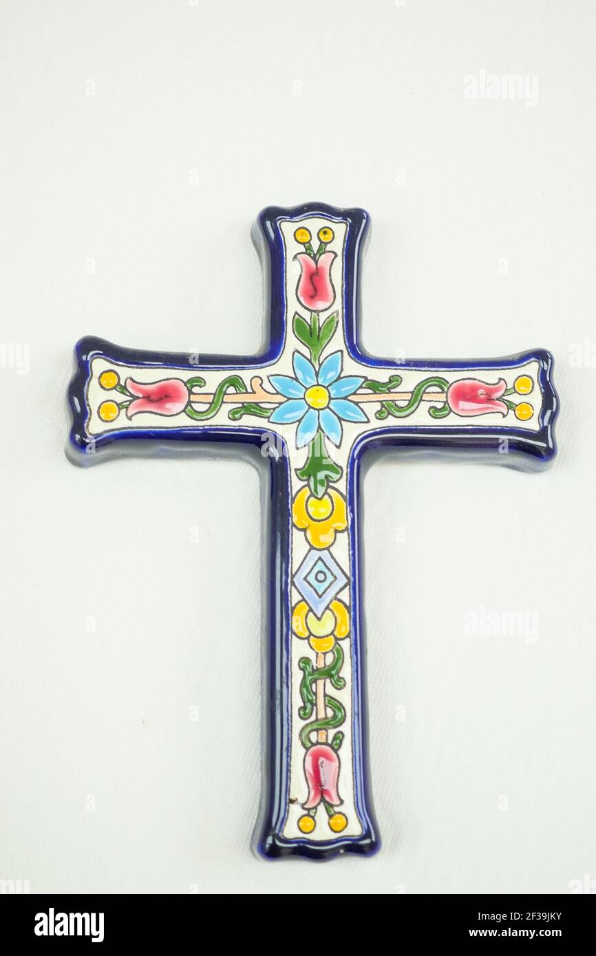 Enameled Cross, France Stock Photo - Alamy