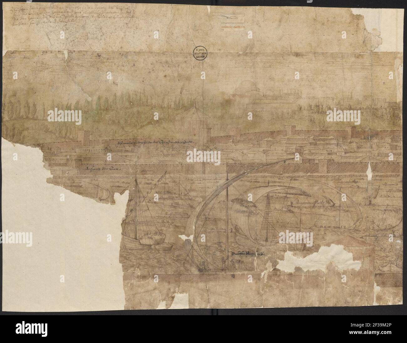 Prospect of Constantinople, Sheet 5, Melchior Lorck, 1559 Stock Photo ...